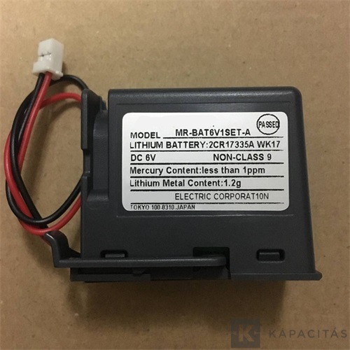 Mitsubishi MR-BAT6V1SET, 2CR17335A WK17 6V Li-MnO2 elem - Akkumulátorok ...